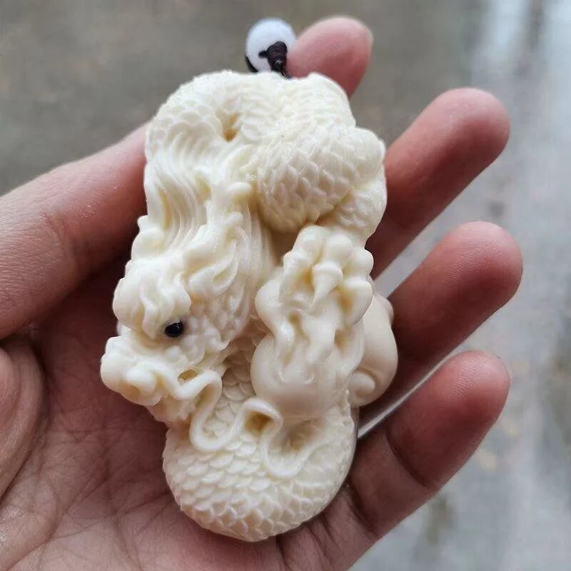 Фигурки дракона из имитации слоновой кости QIANFANEIVES