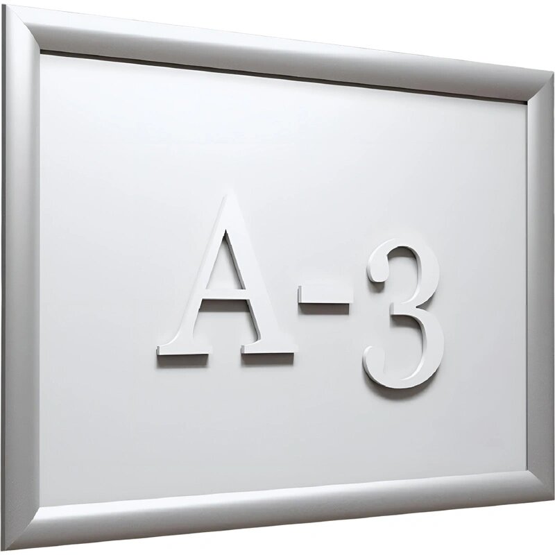 Рамка А3 Attache, алюм. клик-профиль 25 мм, настенная