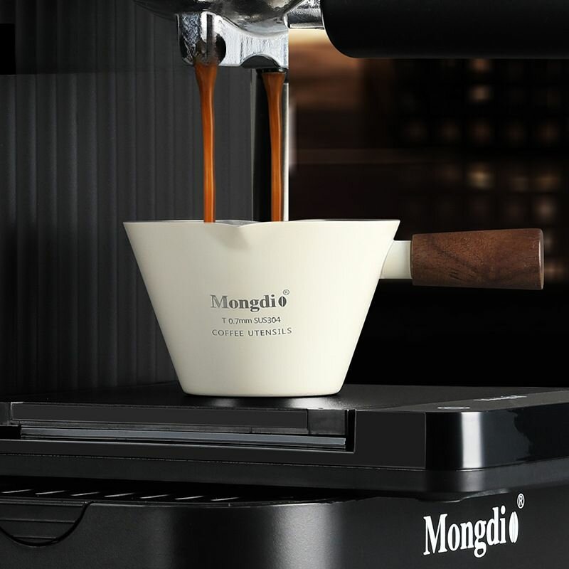 Стакан для эспрессо с мерной шкалой, нержавеющая сталь, для приготовления кофе