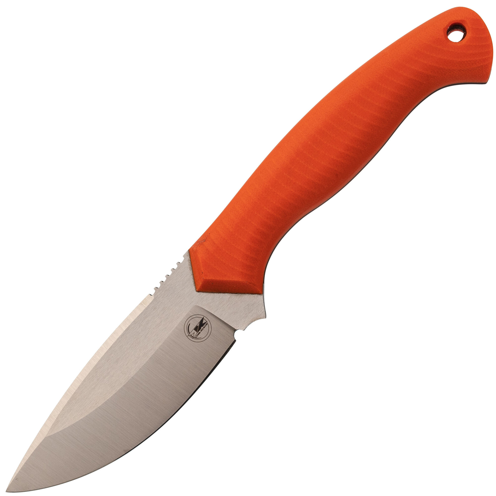 Нож Пиранья, сталь VG-10, рукоять оранжевая G10