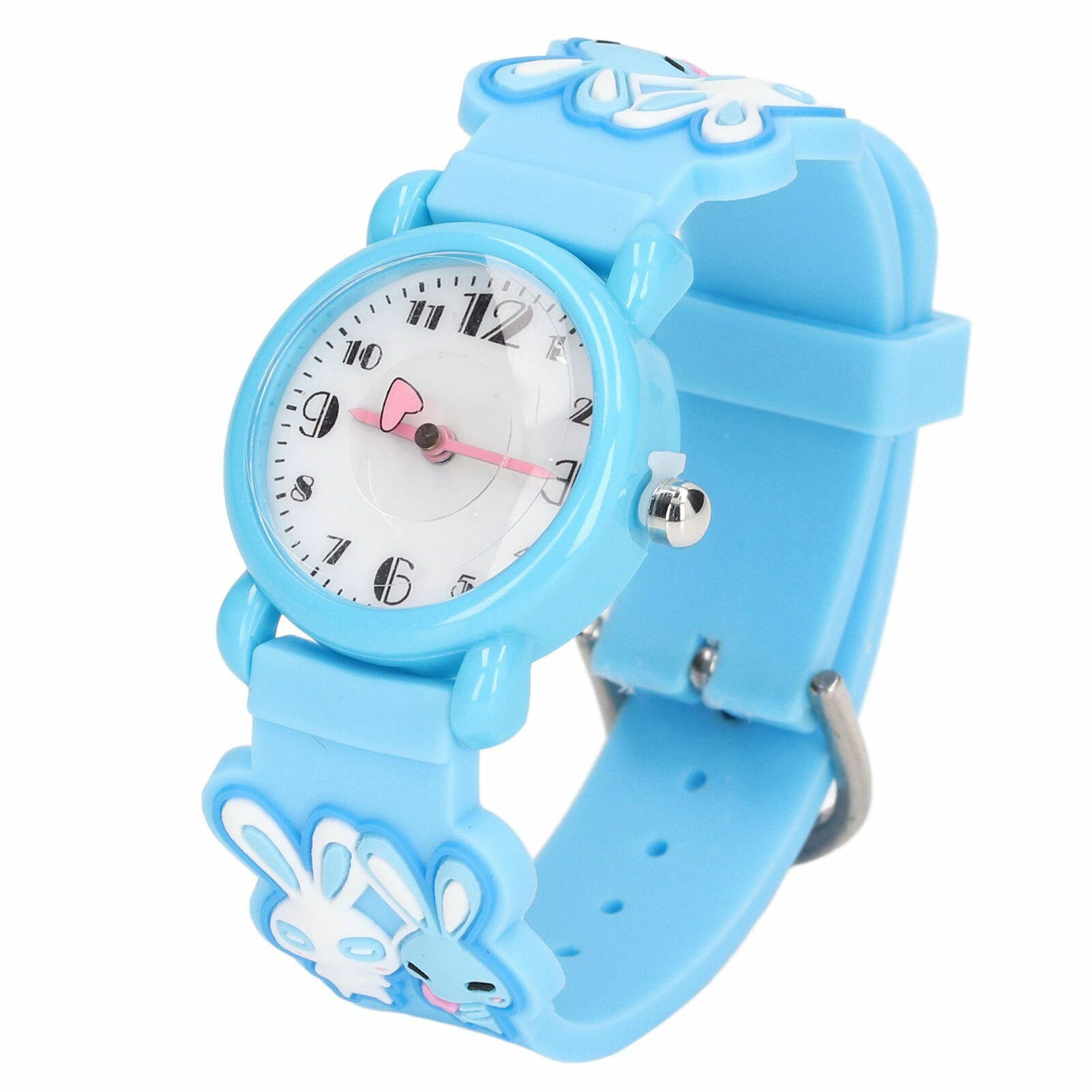 Детские часы 3D с мультяшным узором, водонепроницаемые, яркие цифры, подходят детям 3-8 лет