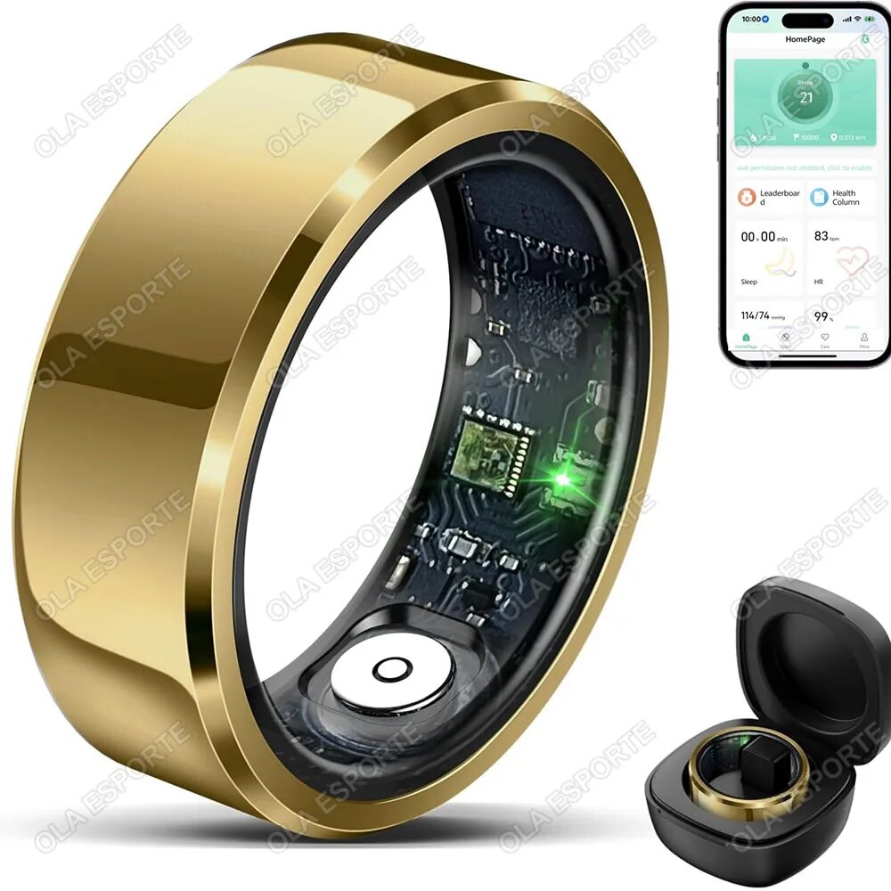 Ola Esporte Умное кольцо Gold Box, размер 7