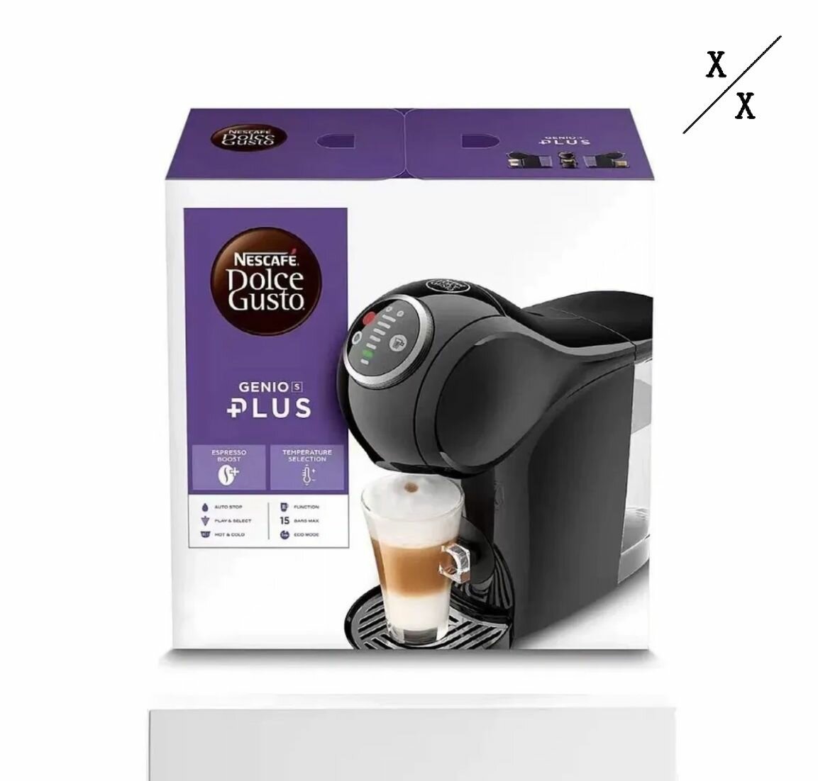 Nescafe Dolce Gusto Капсульная кофемашина Dolce Gusto Genio S (KP240110), черный матовый, медь