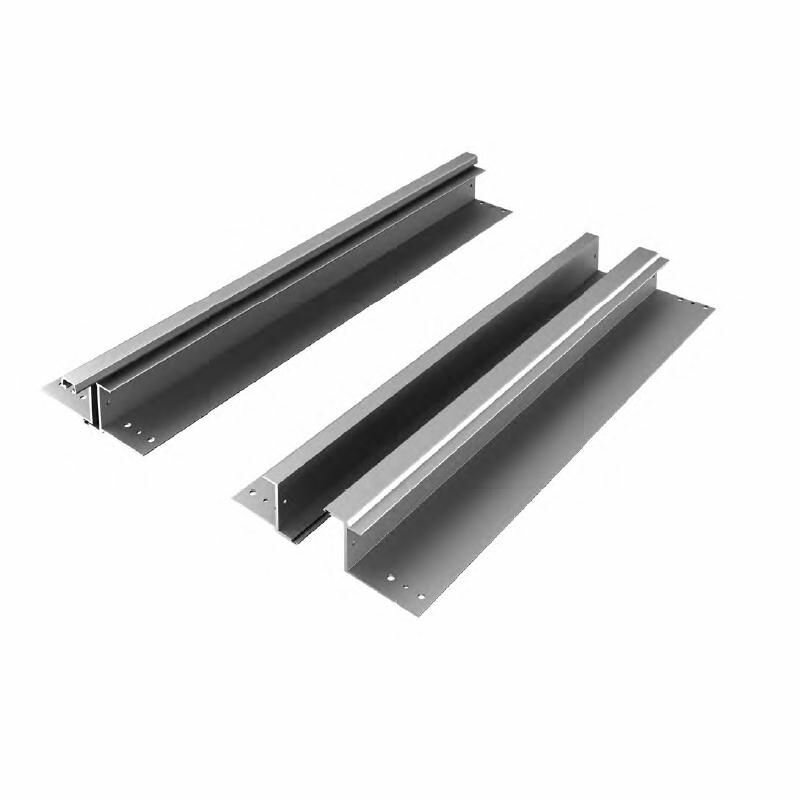 Комплект средней части калитки с замком белый под панель 575мм, левая калитка, WD-LockL(white)-575 - DoorHan