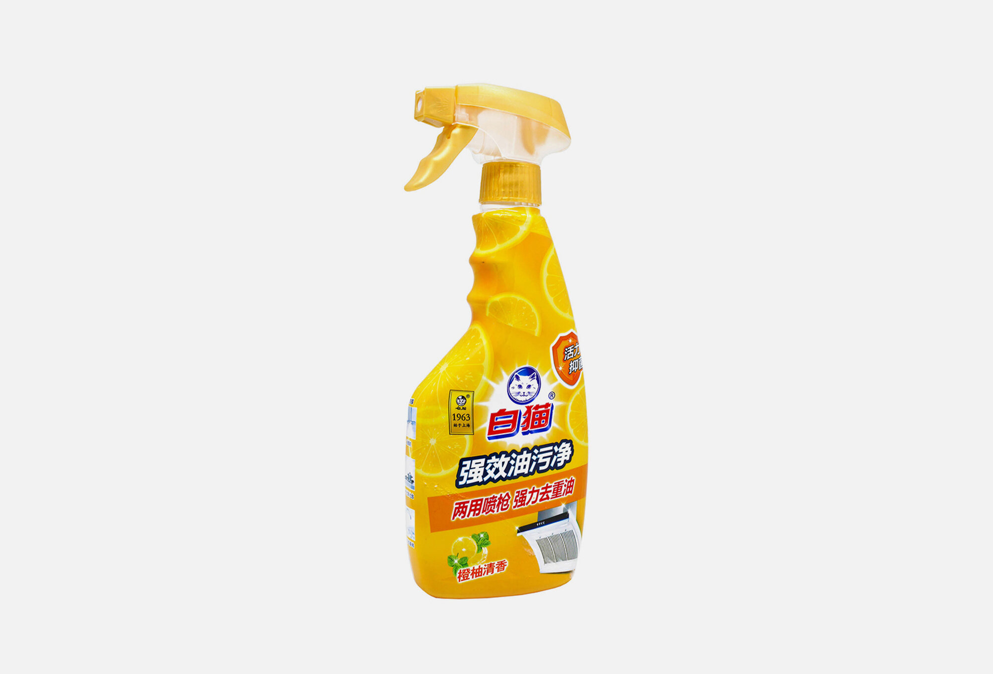 Средство для удаления жирных загрязнений BAIMAO Whitecat Highly Effective Oil-Removal Kitchen Cleaner 500 мл