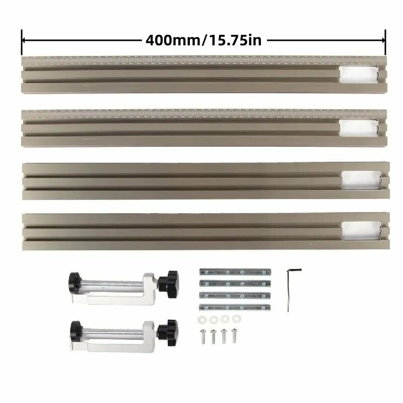 Направляющая станка для обрезки, Регулируемая опорная вспомогательная направляющая для гравировки канавок из алюминиевого сплава с фрезерной обработкой