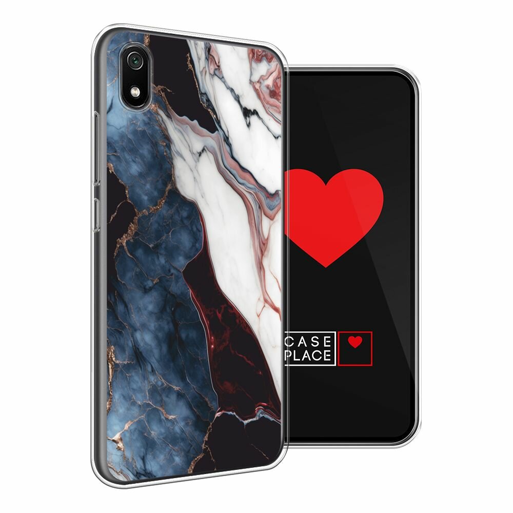 Чехол на Xiaomi Redmi 7A / Сяоми Редми 7А с принтом "Благородный мрамор" — фото 1
