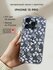 Чехол на Apple iPhone 15 Pro / Айфон 15 Про с принтом "Сиреневые розы паттерн", ...
