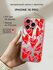 Чехол на Apple iPhone 16 Pro / Айфон 16 Про с принтом "Hearts doodles - 14 февра...