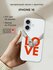 Чехол на Apple iPhone 16 / Айфон 16 с принтом "Love holding hands - 14 февраля",...