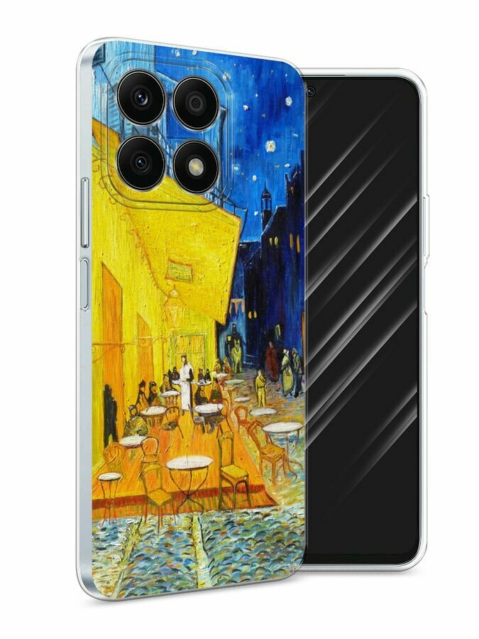 Чехол на Honor X8A / Хонор X8A с принтом "Ван Гог Желтый дом"