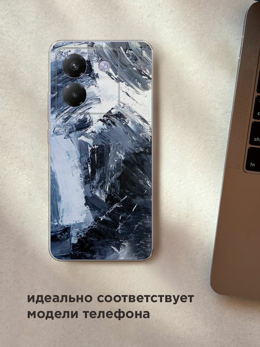 Чехол на Poco M7 Pro / Поко М7 Про с принтом "Абстракция живопись" — фото 1