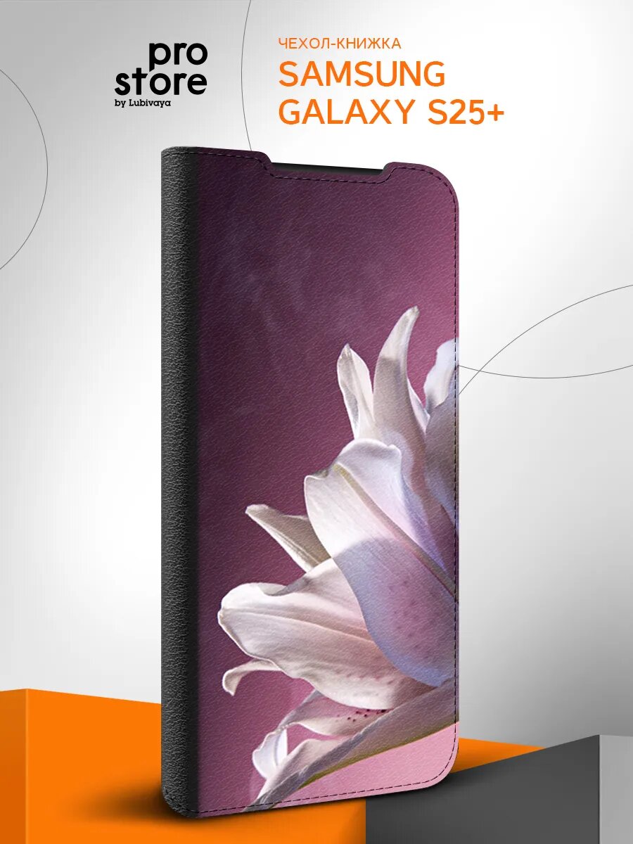 Чехол на Samsung Galaxy S25+, Самсунг Галакси С25+, книжка, противоударный, экокожа, с рисунком