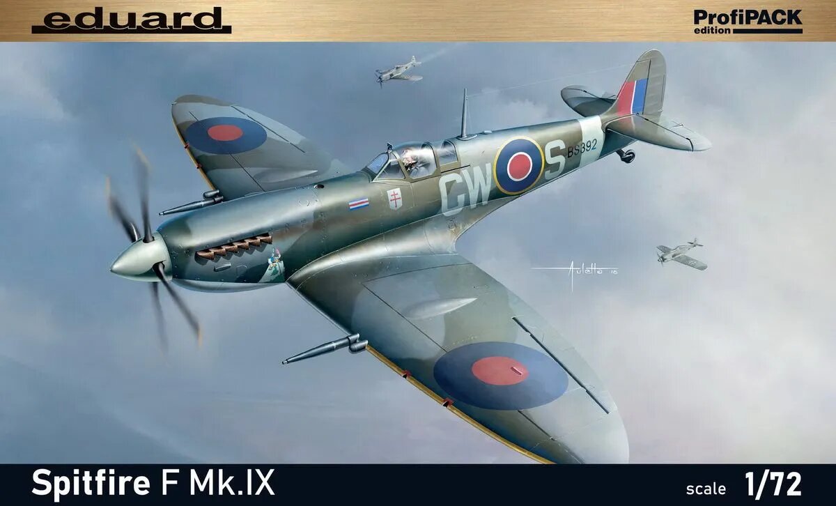 Сборная модель самолета Hueck Самолет Spitfire F Mk.IX ProfiPACK, масштаб 1/72