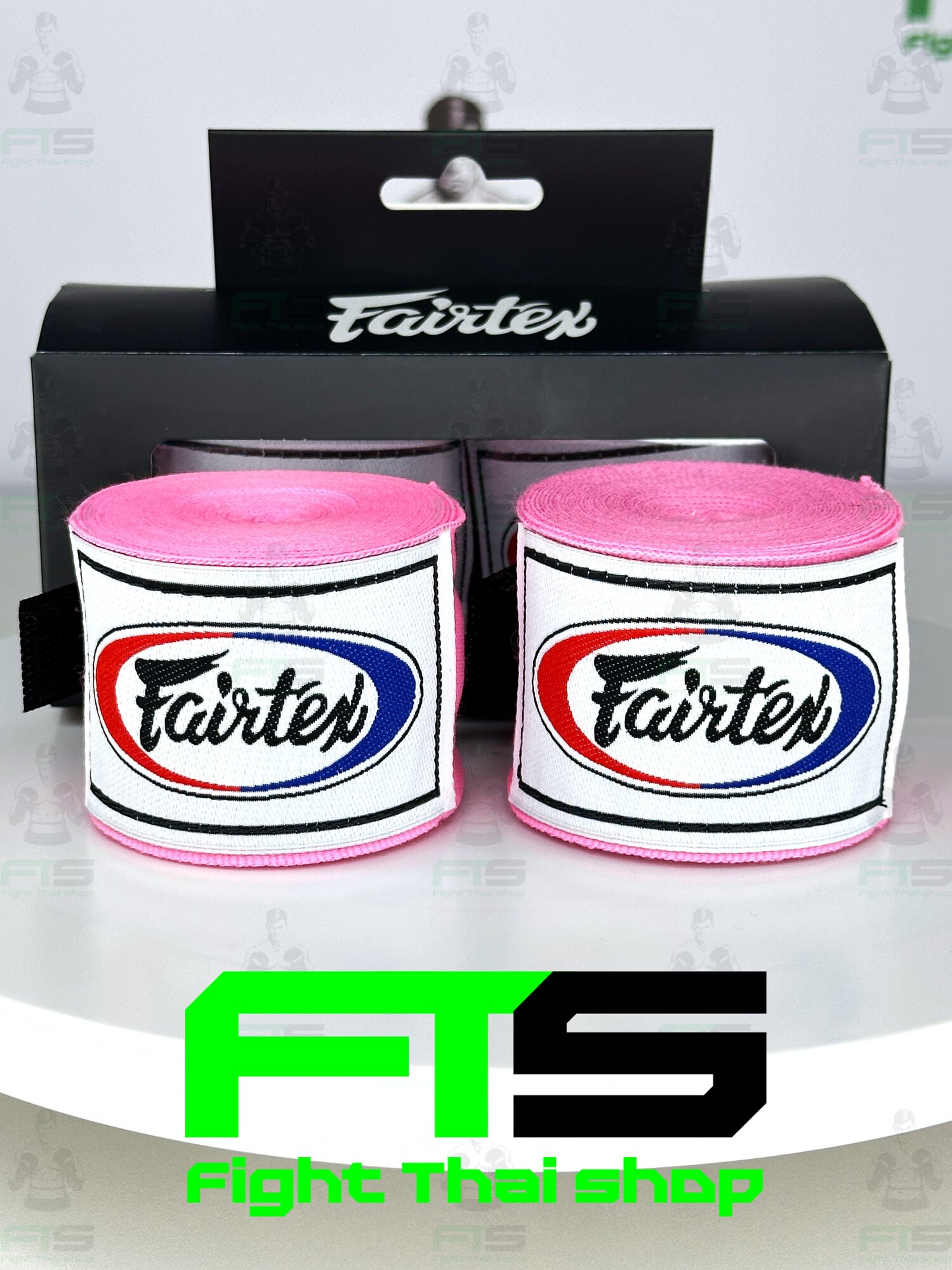 Боксерские бинты Fairtex HW2 4.5 метра для единоборств и ММА, цвет: розовый
