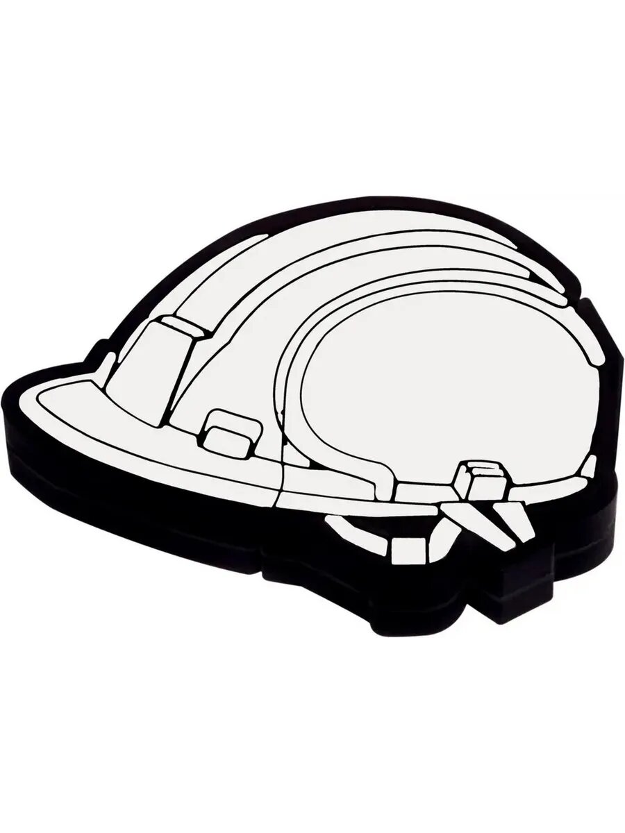 Стильная белая USB-флешка «Каска» 16 ГБ