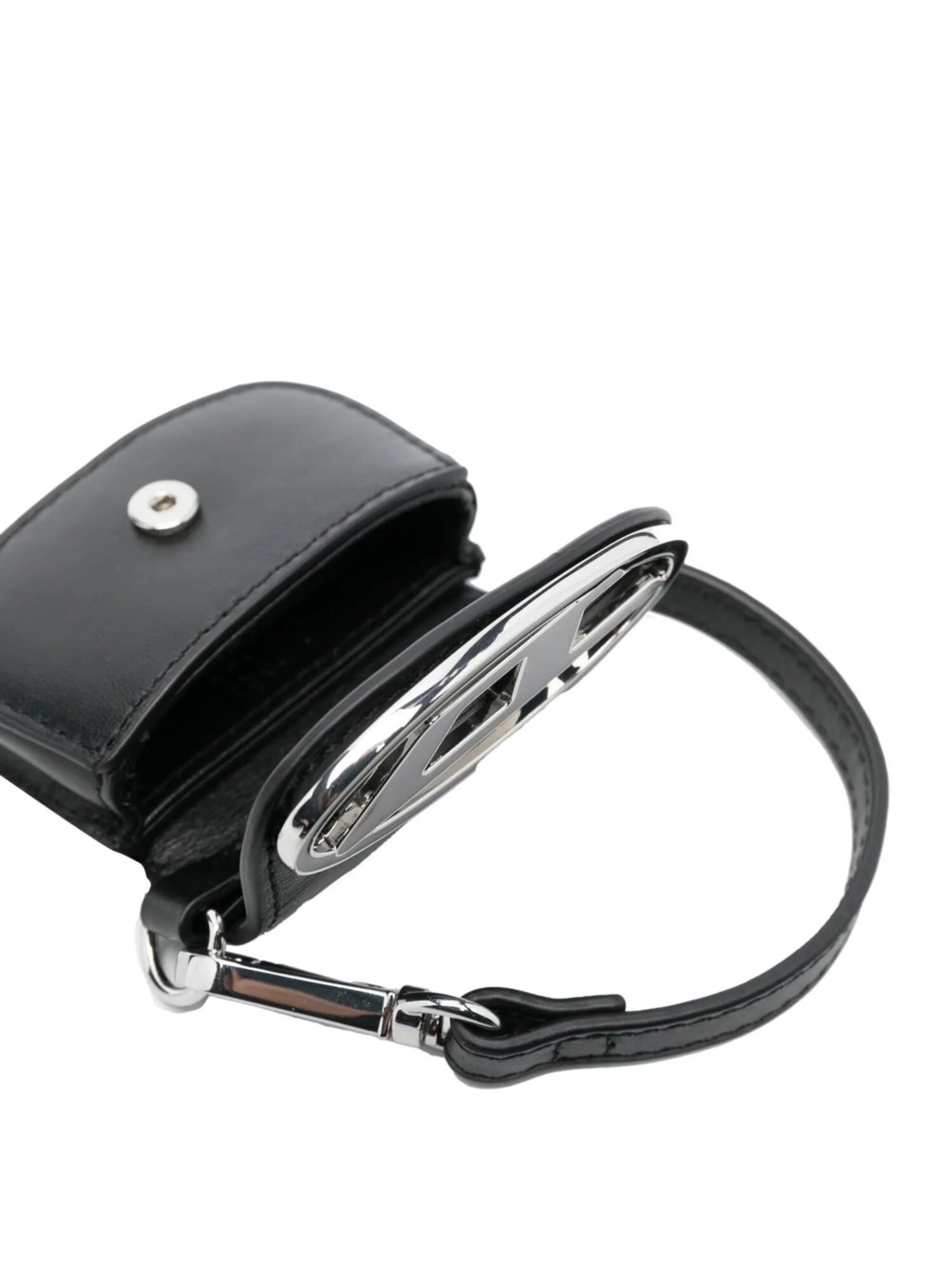 Сумка DIESEL 1DR Micro bag charm, черный/черный — фото 1