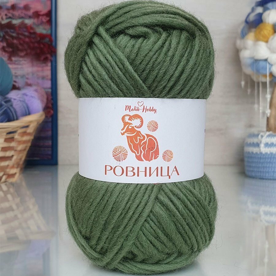 Пряжа M&h ровница 1039-321 хаки (5 мотков)