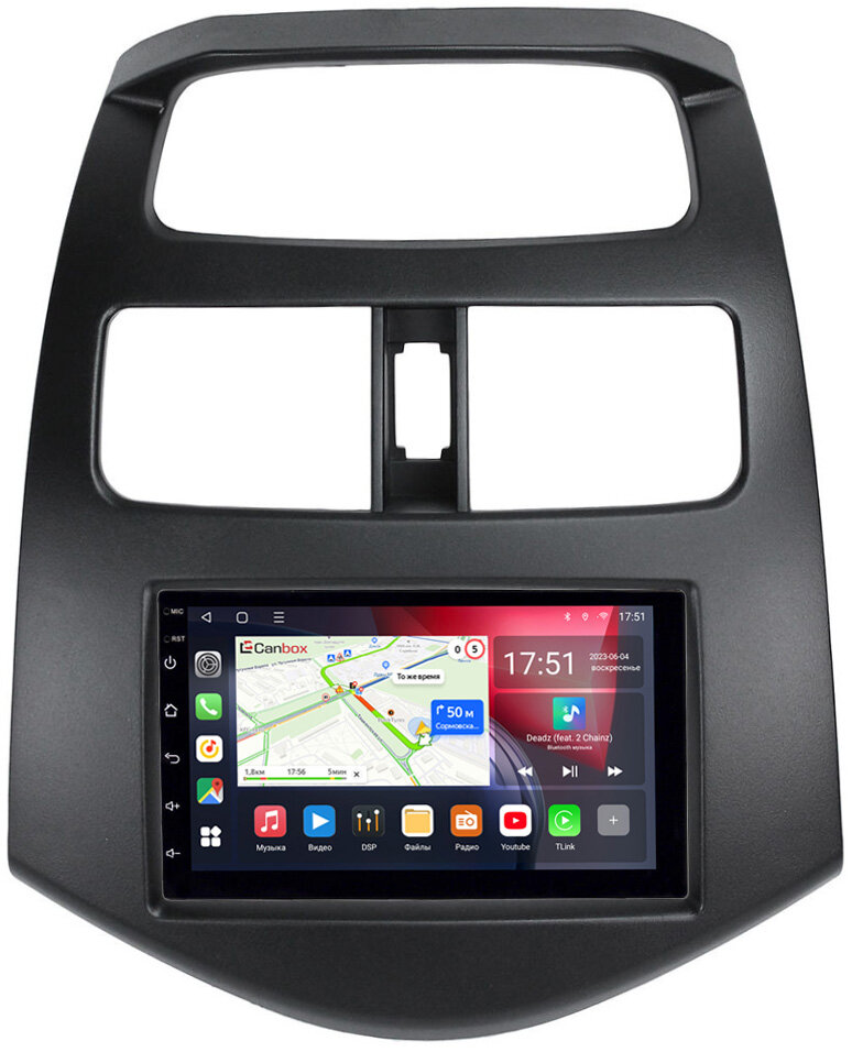 Штатная магнитола Daewoo Matiz Creative (M300) 2009-2011 (матовая) Canbox L-Line 4476-RP-CVSP-81 Android 10 (4G-SIM, 3/32, TS18, DSP, QLed)