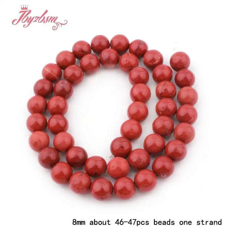 Бусины из яшмы jbyzbsm, круглые, 6/8/10 мм Бордовый, 8mm Smooth beads