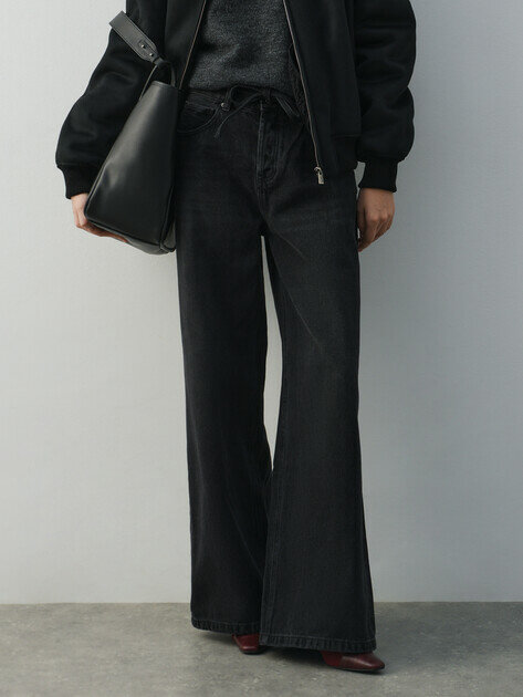 Джинсы клеш 