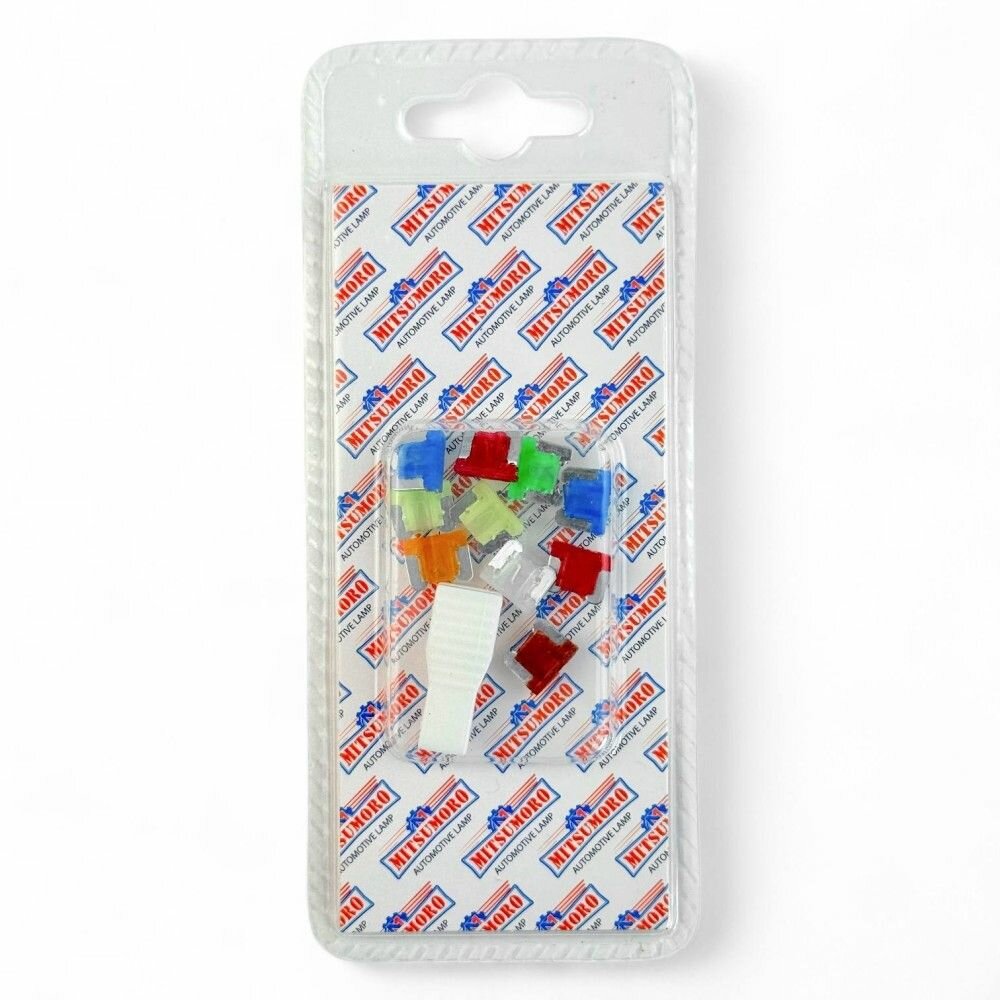 Предохранители флажковые микро (5а, 7,5а, 10а, 10а, 15а, 15а, 20а, 20а, 25а, 30а) 10шт