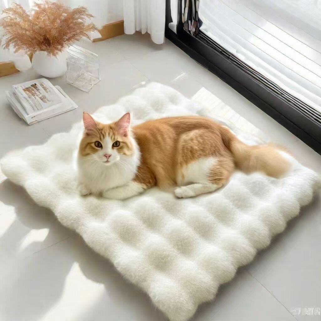 Универсальное гнездышко для домашних животных в любое время года-осенний и зимний плюшевый теплый коврик