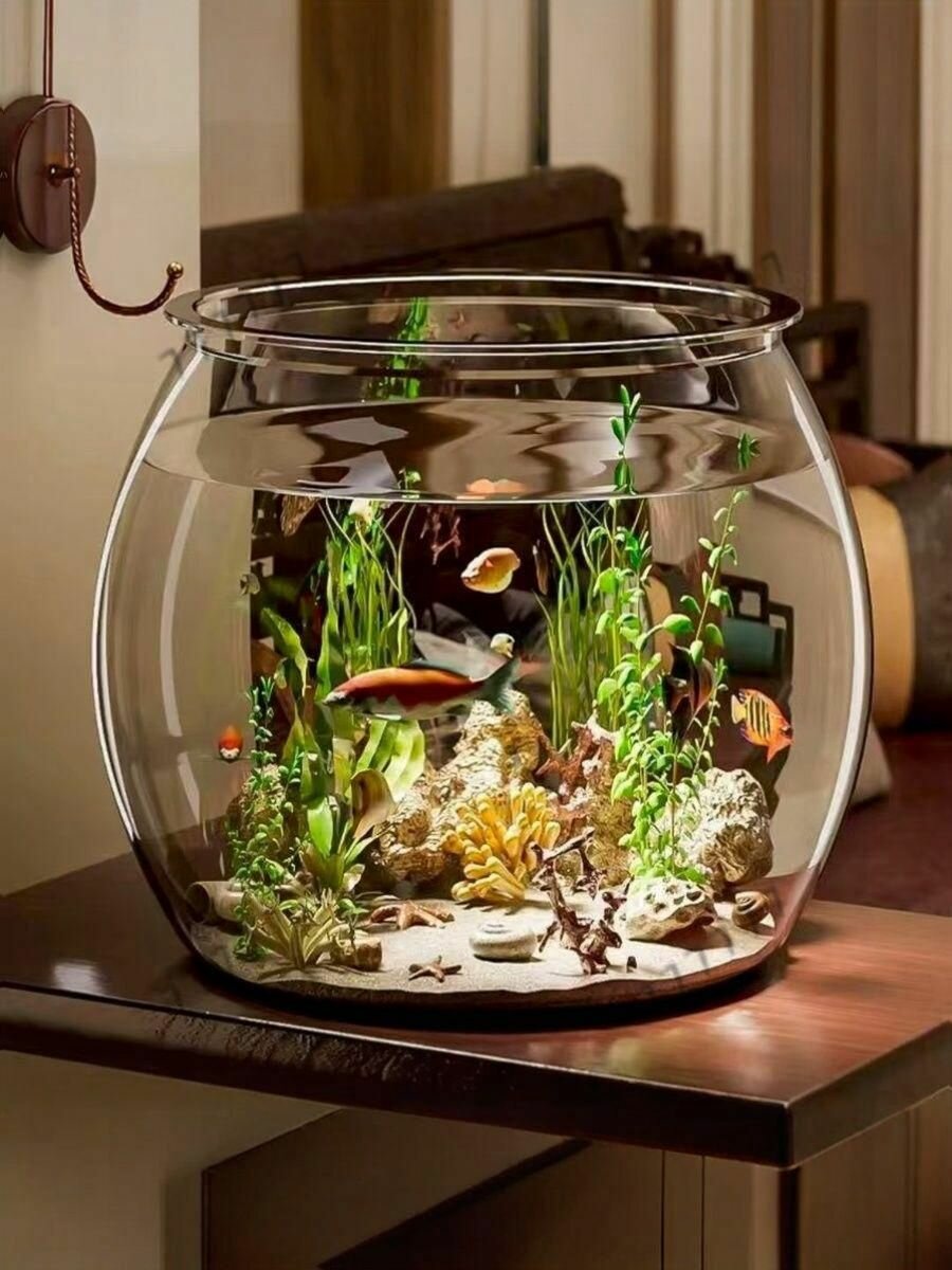 Круглый аквариум, сломать нельзя