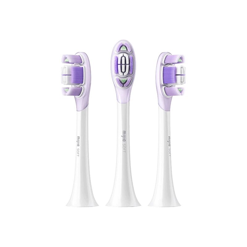 Сменные насадки MIJIA для зубной щетки Xiaomi MES609 MES610 MES613 (3 шт.) Soft heads