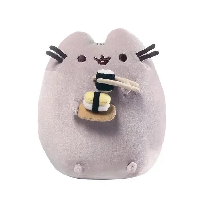 Мягкие игрушки Pusheen, милые пончики, единороги, украшения для комнат, чипсы с героями мультфильмов, мороженое, пицца, торты, плюшевые игрушки для кошек, куклы, подарки.