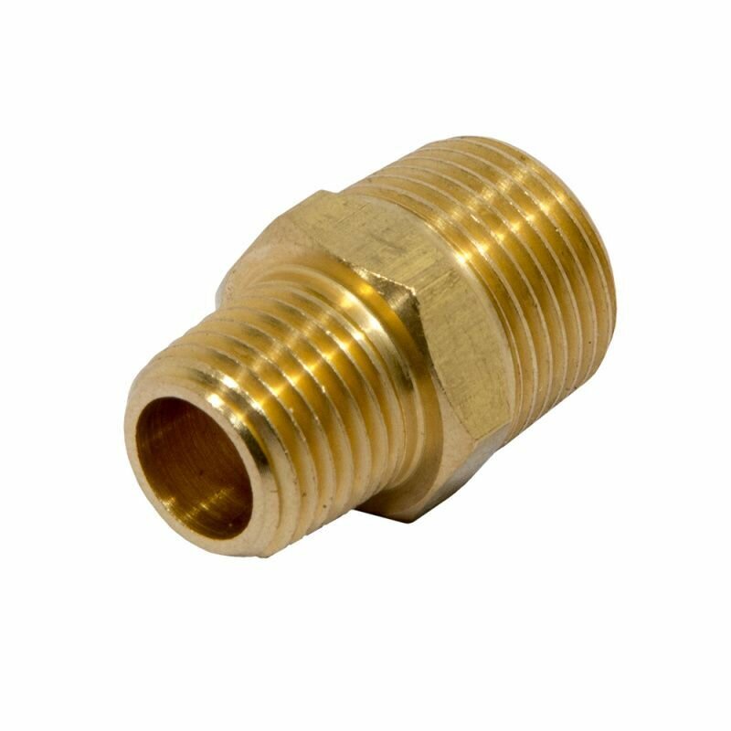 Штуцер резьбовой фитинг воздушный наружная резьба 3/8"x1/4" пневматический AIST 90999120