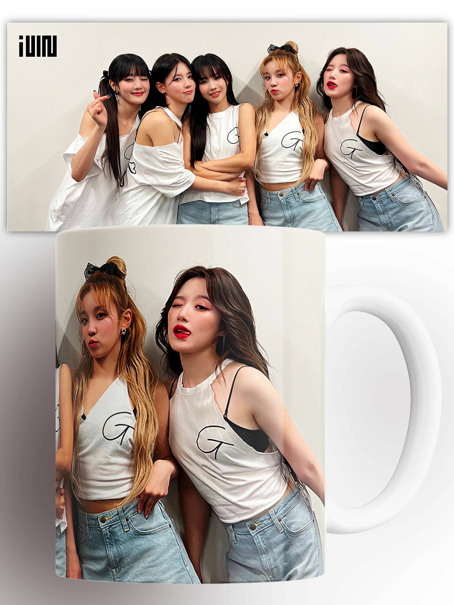 Кружка Айдл Квинкард К-ПОП I-Dle Queencard 330 мл