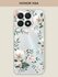 Чехол на Honor X8A / Хонор X8A с принтом "Beautiful white flowers", прозрачный
