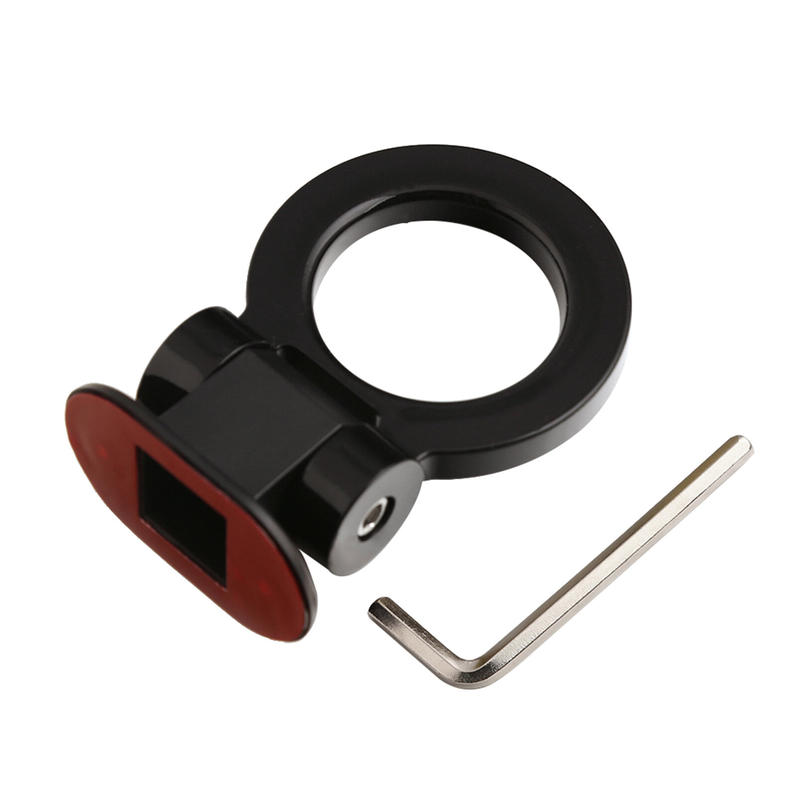 Универсальная наклейка на крюк для прицепа, украшение для автомобиля, задняя и передняя часть, имитация гоночного кольца, буксировка транспортного средства, тип ABS.