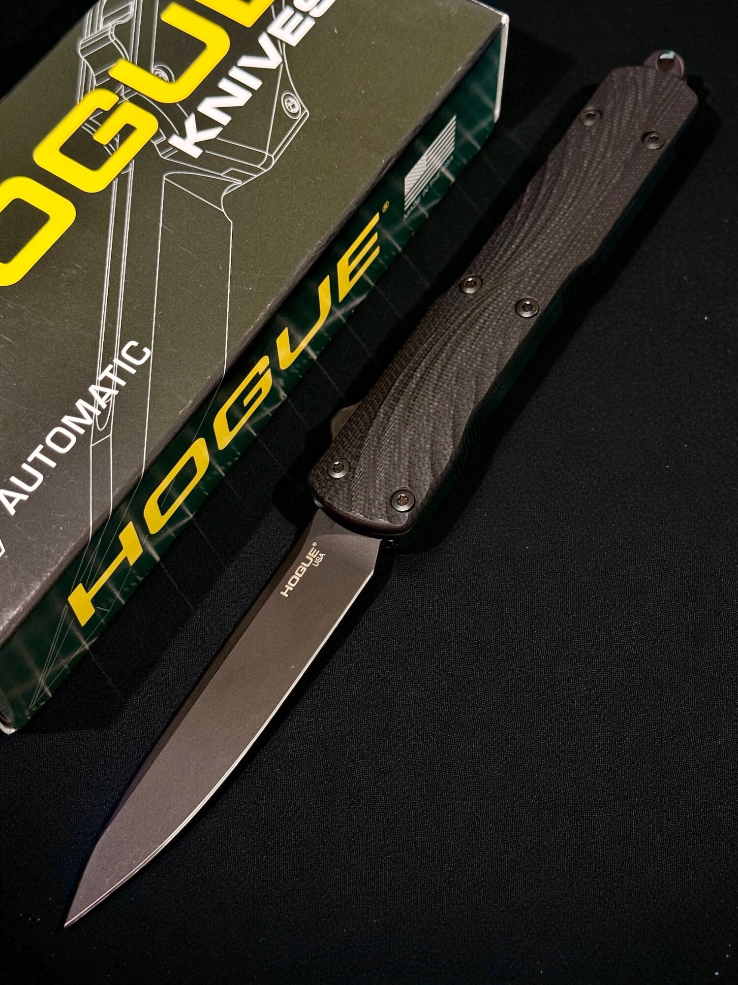 Нож складной Hogue HO34870 Counterstrike, CPM-20CV Black Blade, Black Handle