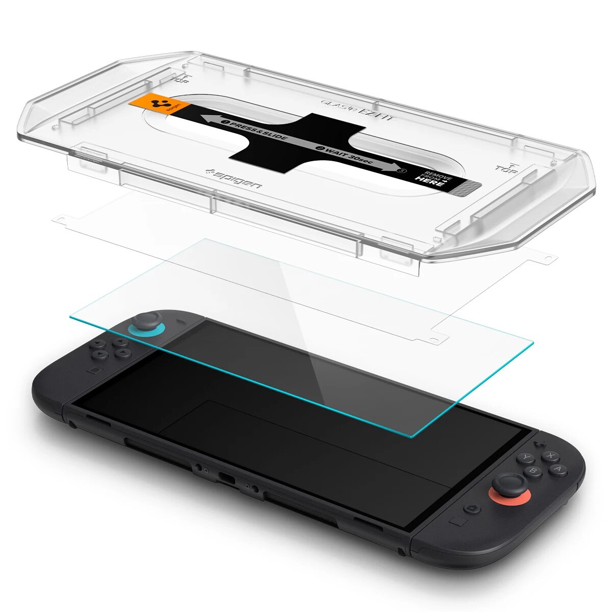 Защитная пленка Spigen Glas.tR EZ Fit для Nintendo Switch