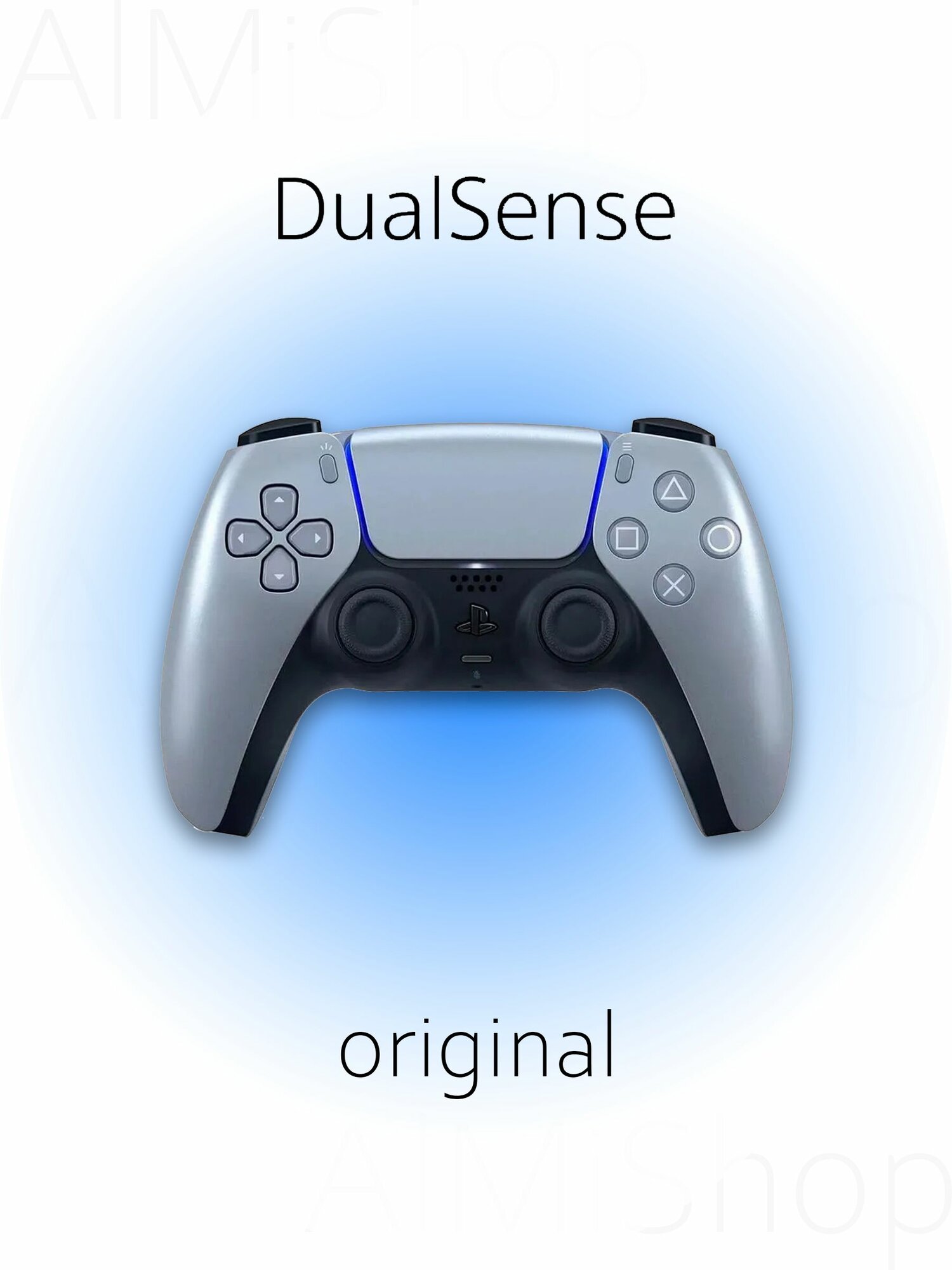 Беспроводной геймпад Sony DualSense для PS5, серебристый (Sterling Silver)