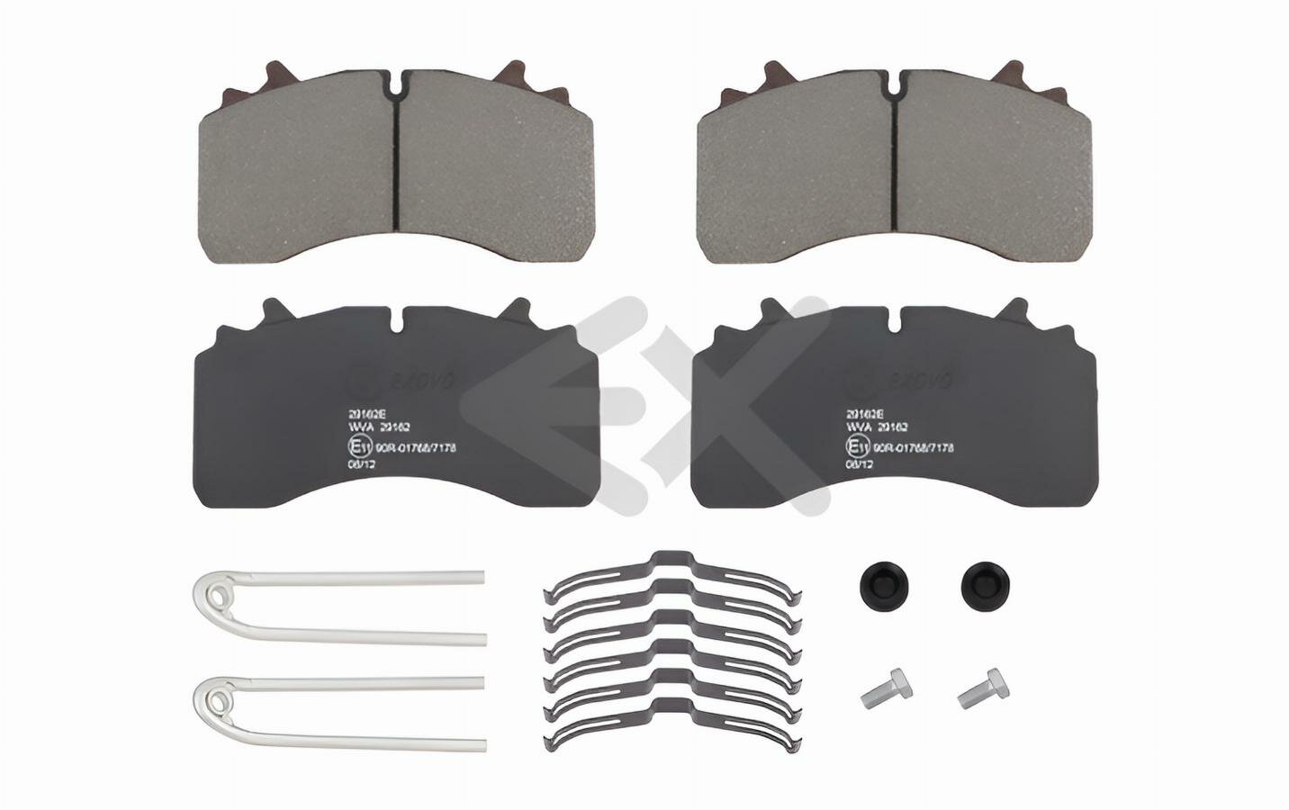 Колодки тормозные дисковые 210*110*31 SAF SKRB 9022WI 29162E (Exovo)