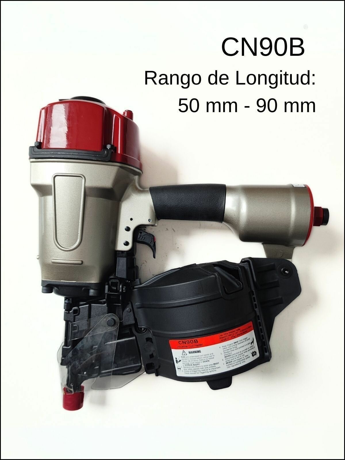 Эксклюзивный гвоздезабивной пистолет CN90B 5090 мм для упаковки и строительства, демонстрирующий надежность