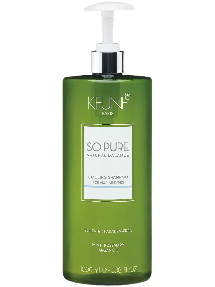 Шампунь Keune So Pure Cooling Shampoo Освежающий для всех типов волос, 1000 мл