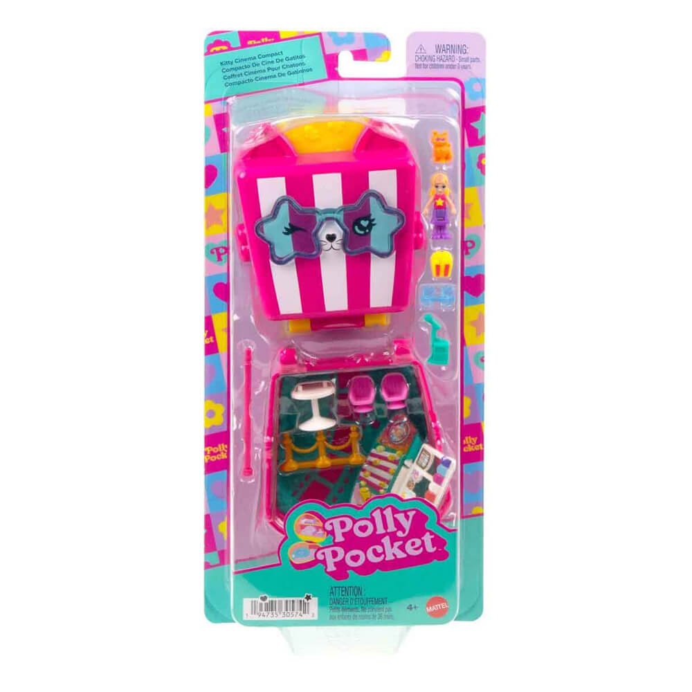 Игровой набор Polly Pocket Kedicik Sineması Mini Oyun Seti JFV01