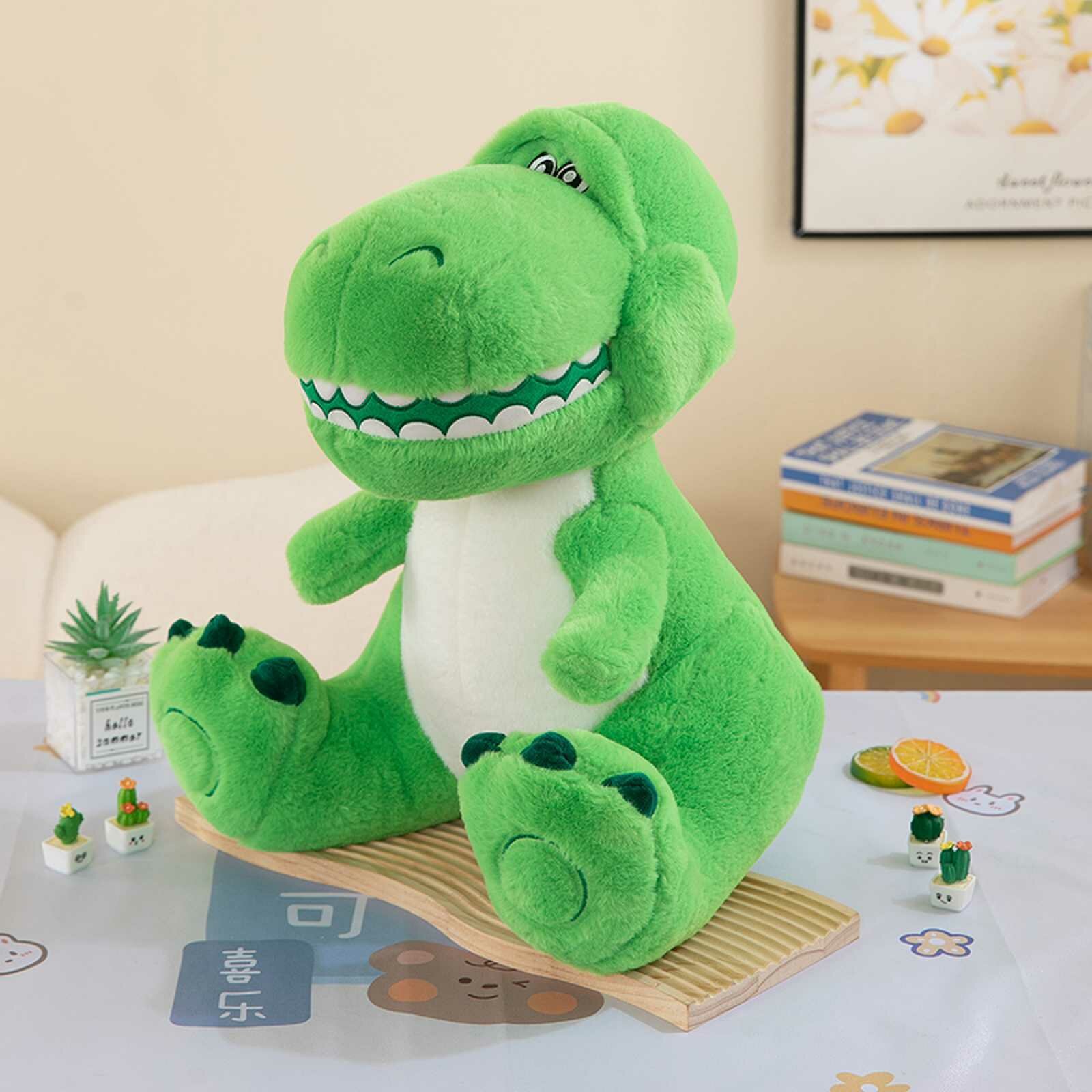 Внешняя торговля большой зуб огромная кукла динозавра зеленая подушка динозавра плюшевая игрушка кукла тряпичная кукла подарок на день рождения