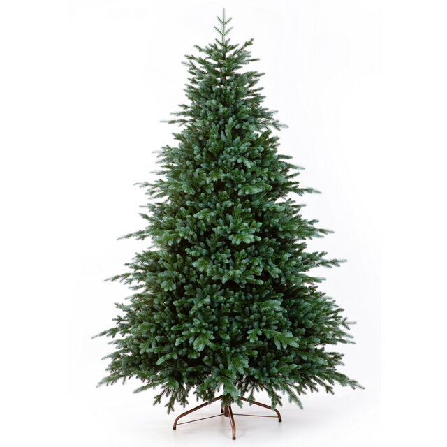 Искусственная елка Изумрудная Эдит 225 см, литая 100%, Crystal Trees (Кристал Трис), KP50225