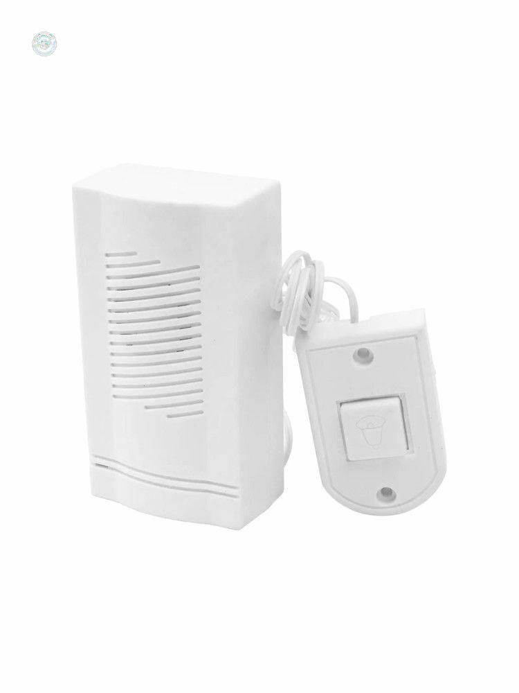 Проводной дверной звонок для дома и офиса, энергосберегающий, компактный, простой монтаж, чистый звук, универсальный белый вызывной звонок