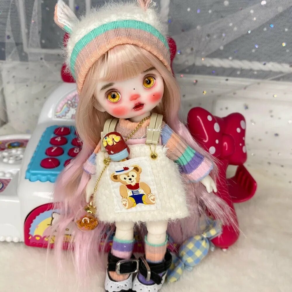 Кукла 16см с 3D глазами для девочек