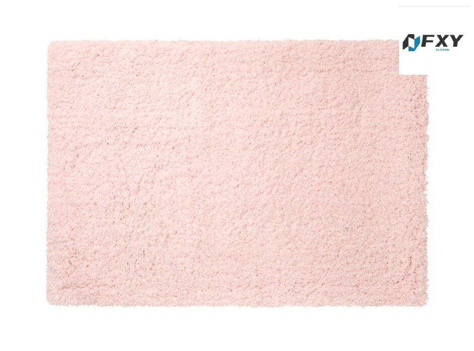 Эксклюзивный мягкий ковер для ванной ALMTJRN 80515632 бежевого цвета, прямоугольный 60x90 см