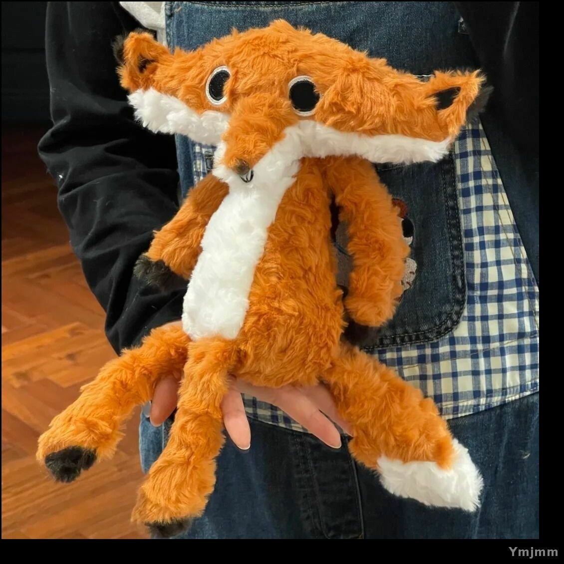 Плюшевая кукла-лиса, Несуразная маленький лис, 40+cm