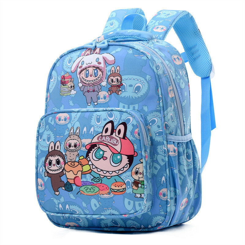 Рюкзак для школы stylish high capacity kids backpack, милый мультяшный дизайн, удобные лямки, голубой