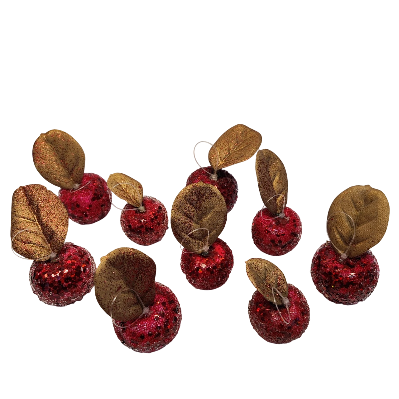 Яблоки декоративные, набор из 9 шт, диаметр 4 см. (Комплект из 2 шт.), бренд CONEKO - декор для дома и офиса