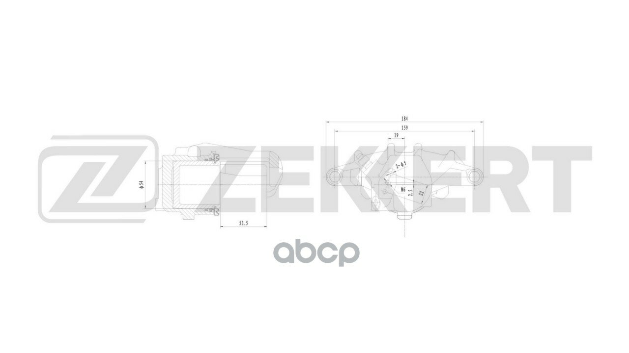 Тормозной суппорт перед. лев. VW Polo III 95- Passat II-IV 84- Golf III IV 91- Jetta II 85- Aud Zekkert арт. bs-8318